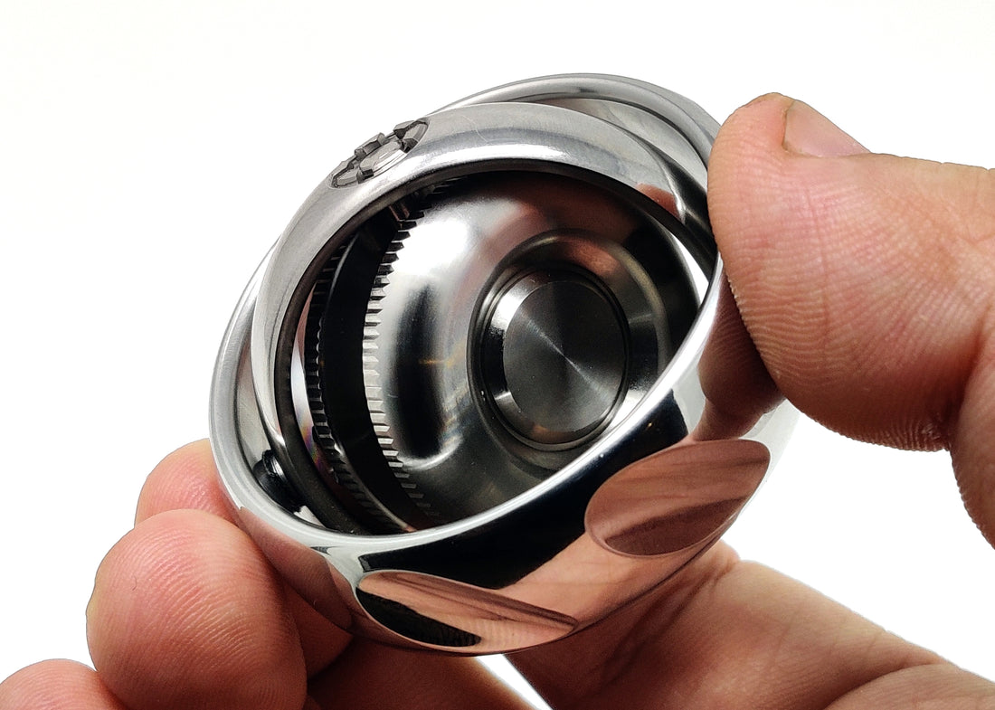 MechEDC EDC Gyroscope, Stainless Steel, Gen2 Deluxe Edition